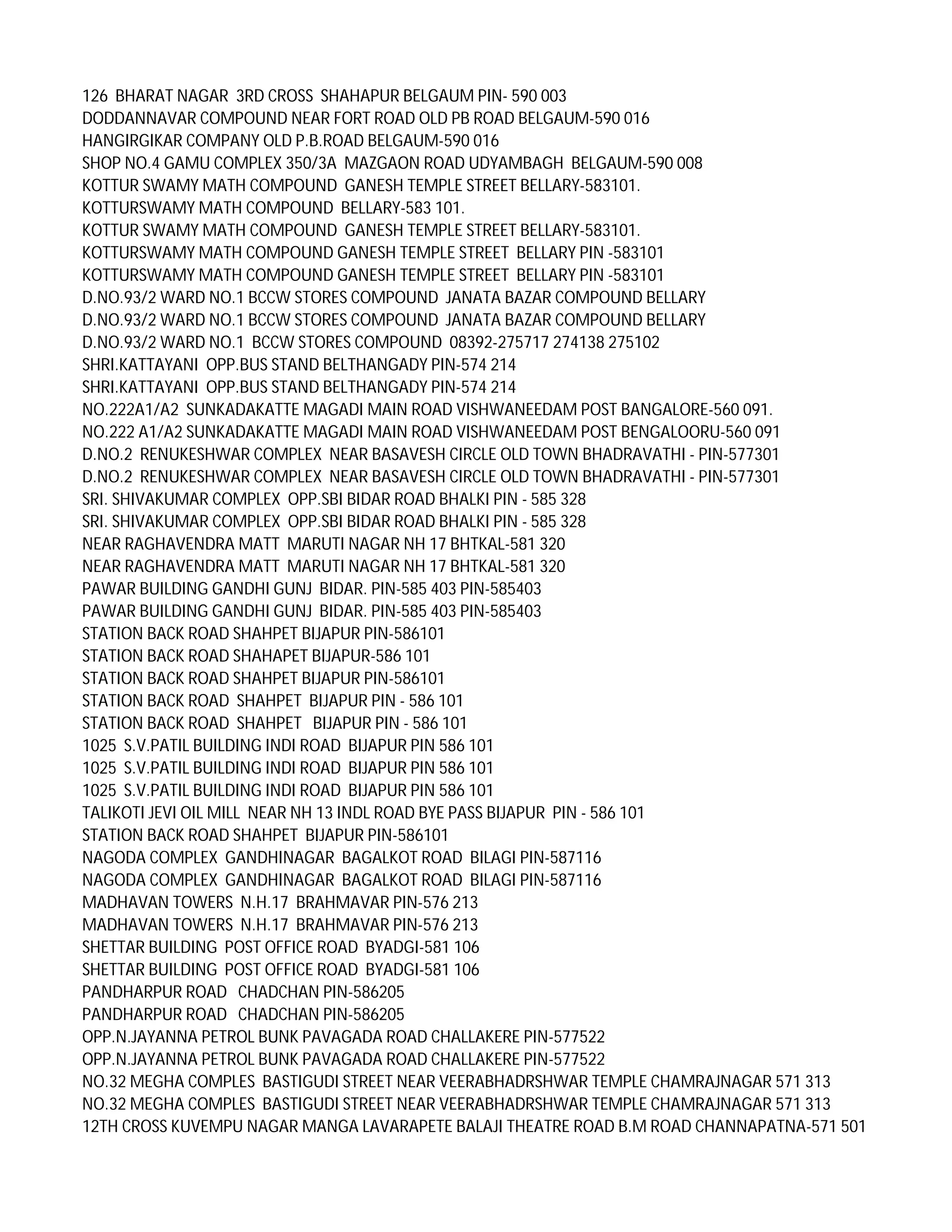 Vrl branch list | PDF