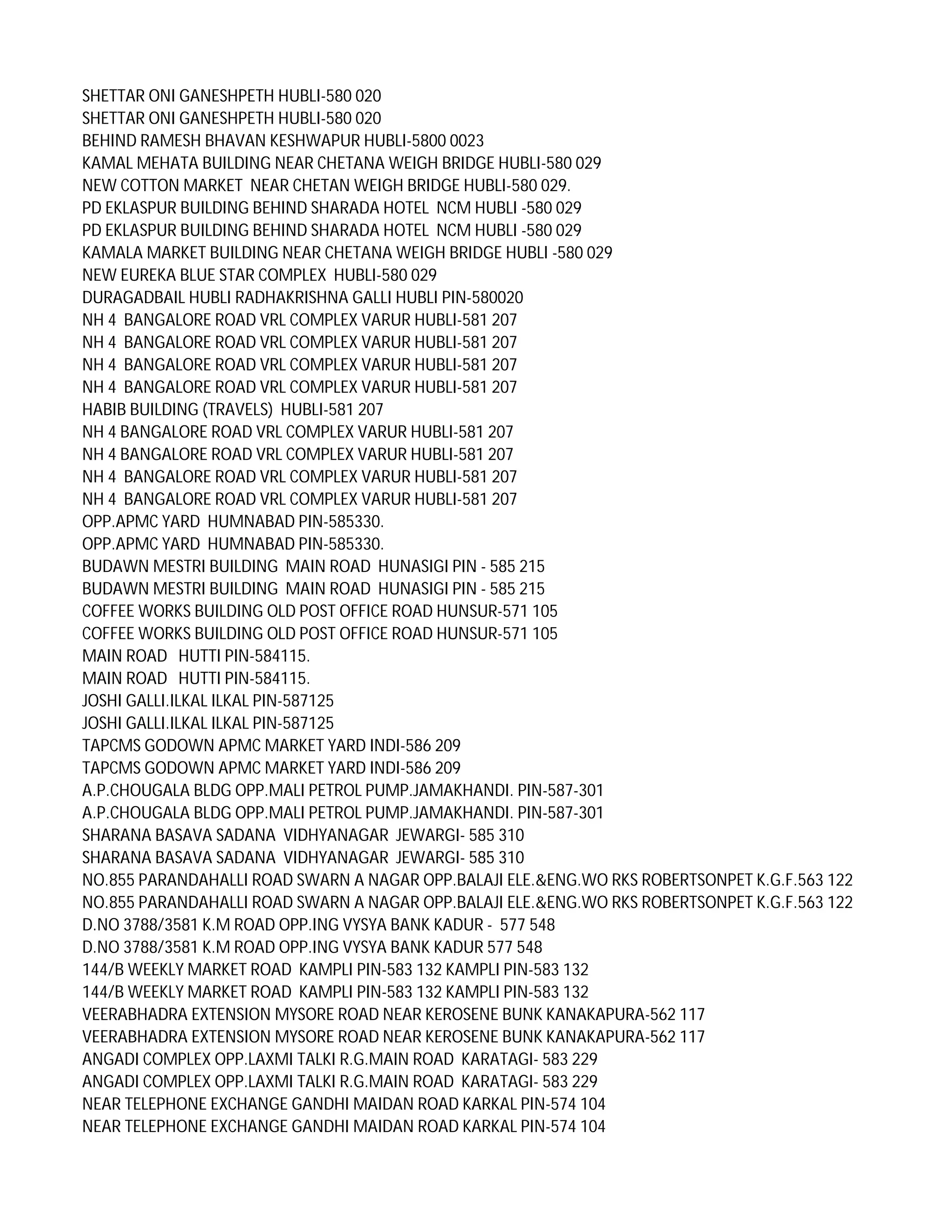 Vrl branch list | PDF