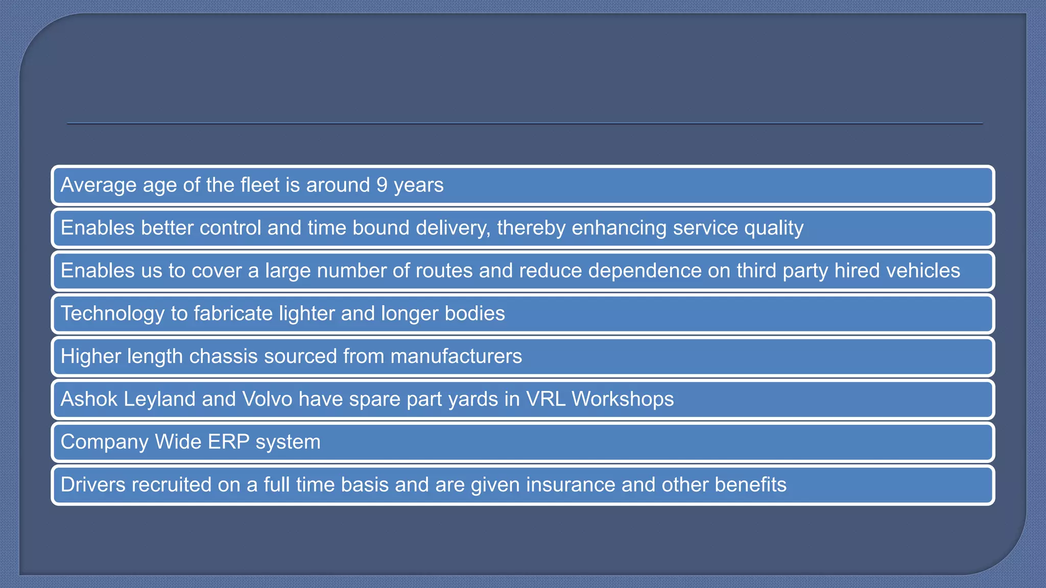 Vrl logistics | PPTX