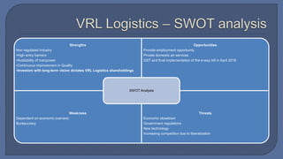 Vrl logistics | PPTX