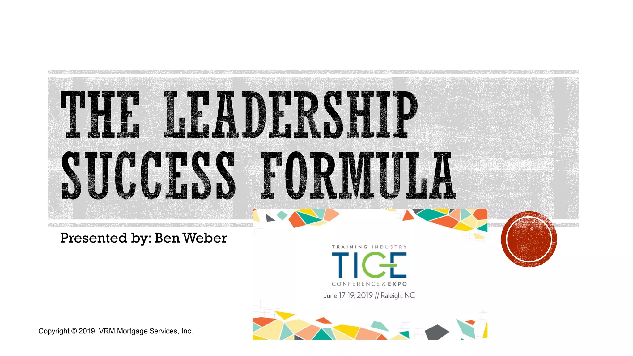 The Leadership Success Formula | PPT
