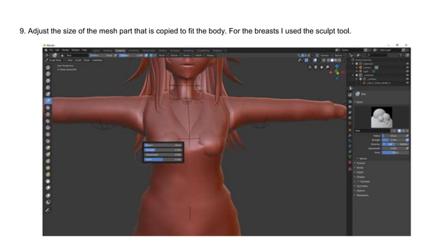 VRM&Blender2.8: VRoid Studio mesh transfer between models | PPTX