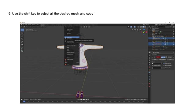 VRM&Blender2.8: VRoid Studio mesh transfer between models | PPTX