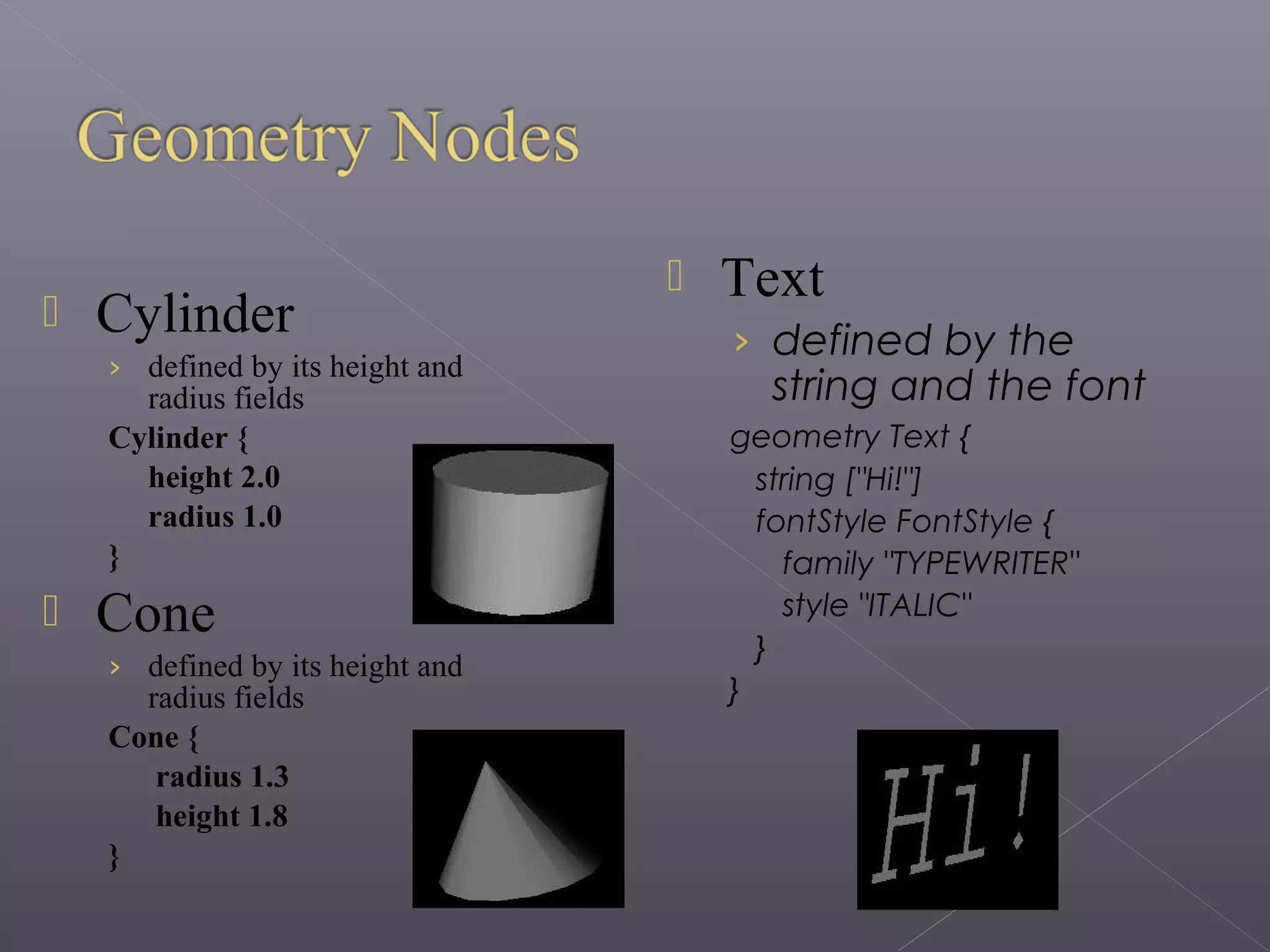 Virtual Reality Modeling Language | PPT