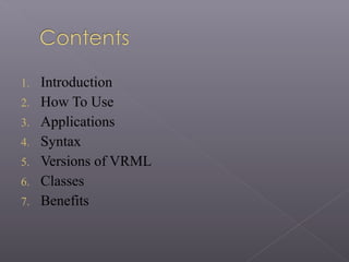 Virtual Reality Modeling Language | PPT