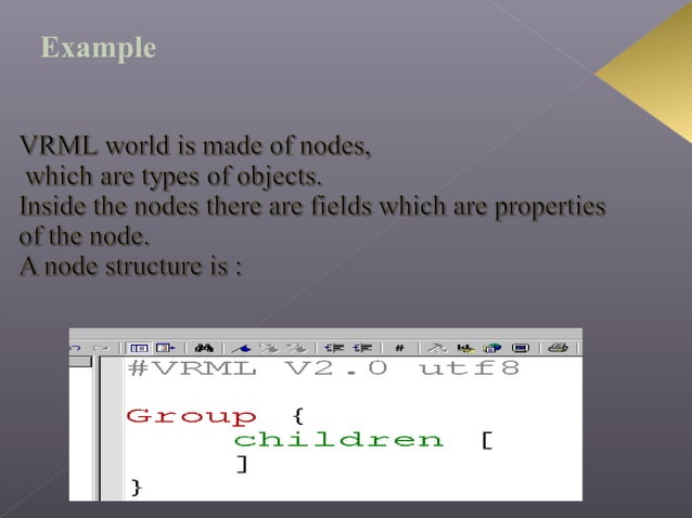 Virtual Reality Modeling Language | PPT