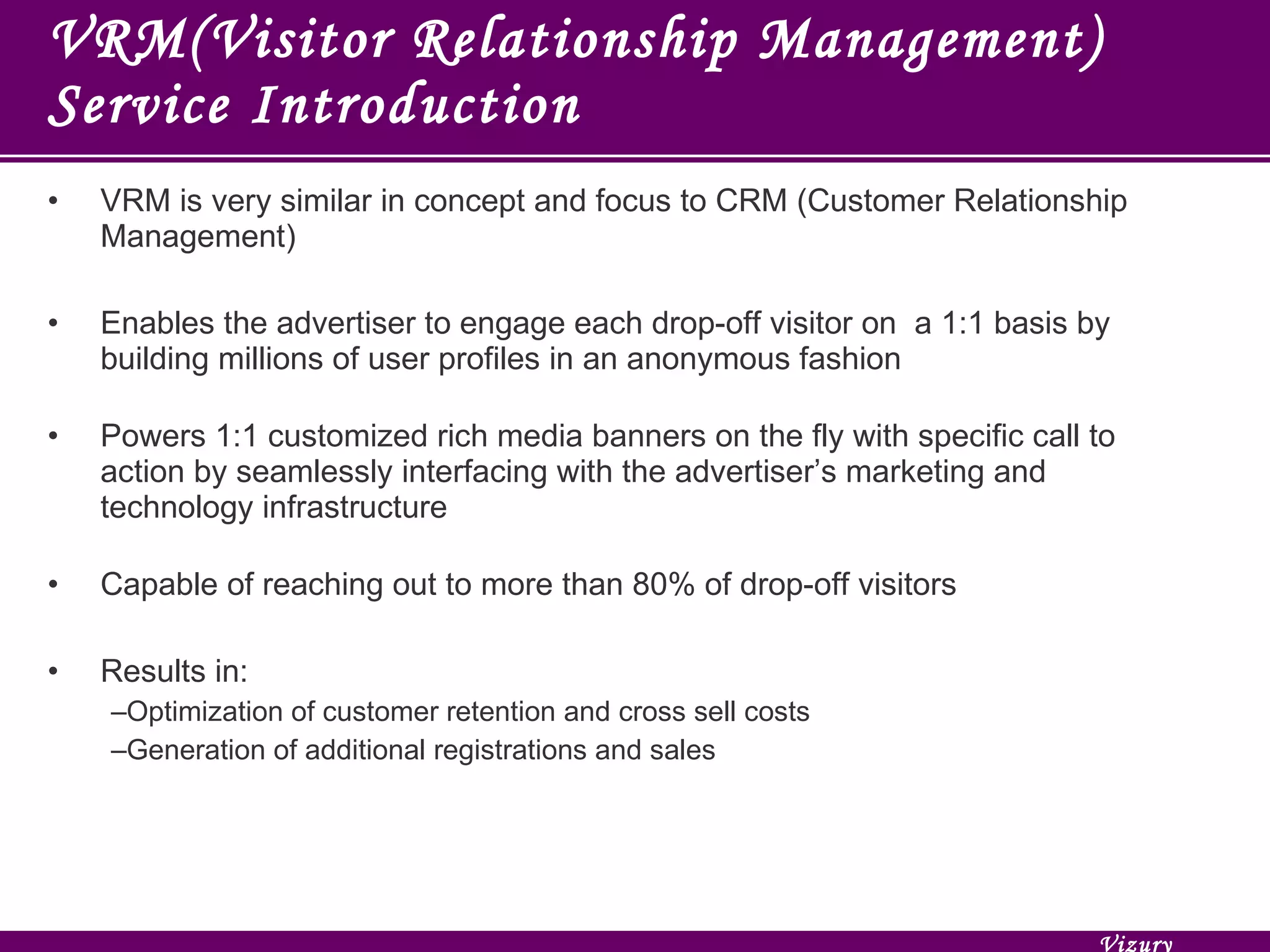 Vrm overview deck_website | PPT | Marketing and Advertising | Business
