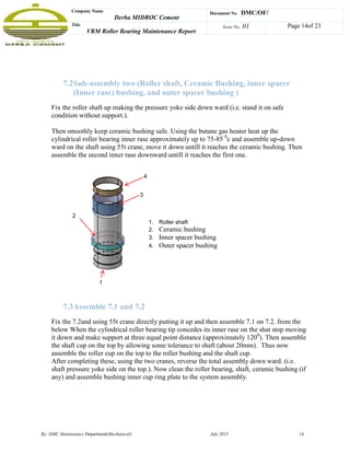 Vrm roller bearing_r3_maintenance_report | PDF