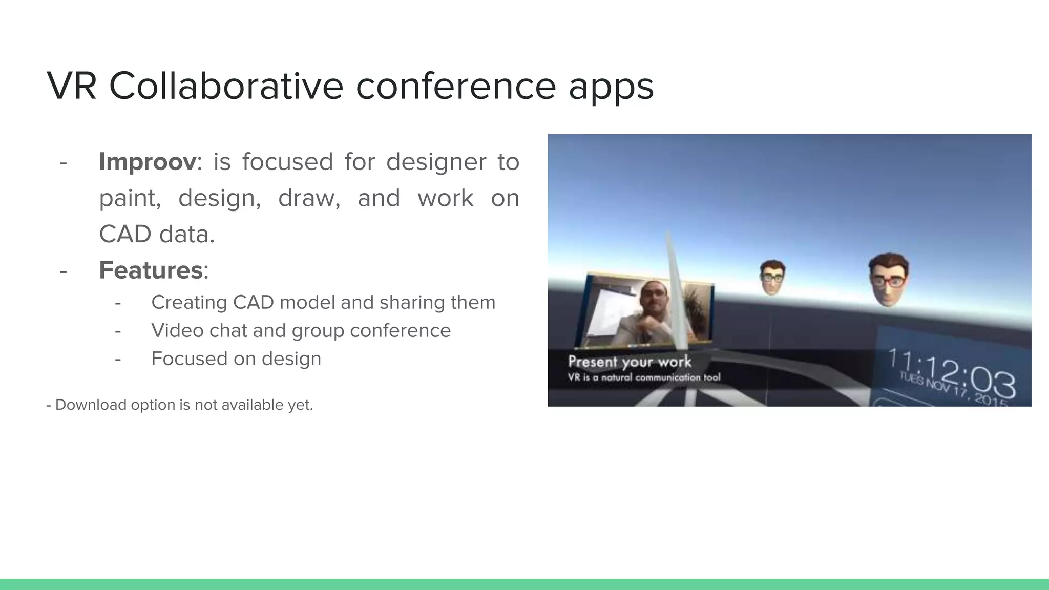 Vr multi user interaction | PPT