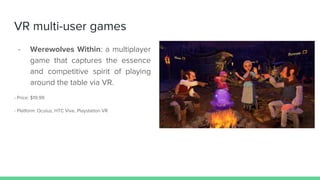 Vr multi user interaction | PPT