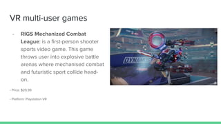 Vr multi user interaction | PPT