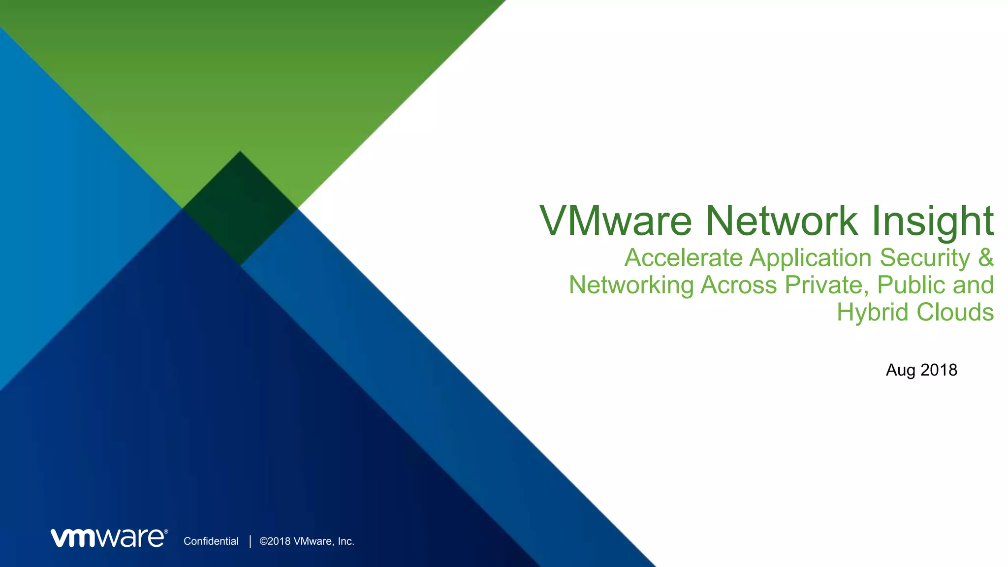 vRealize Network Insight 3.9 | PPTX