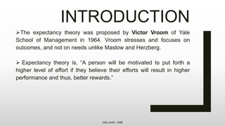 Vroom's excectancy theory | PPTX