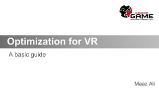 VR Optimization Techniques | PPT