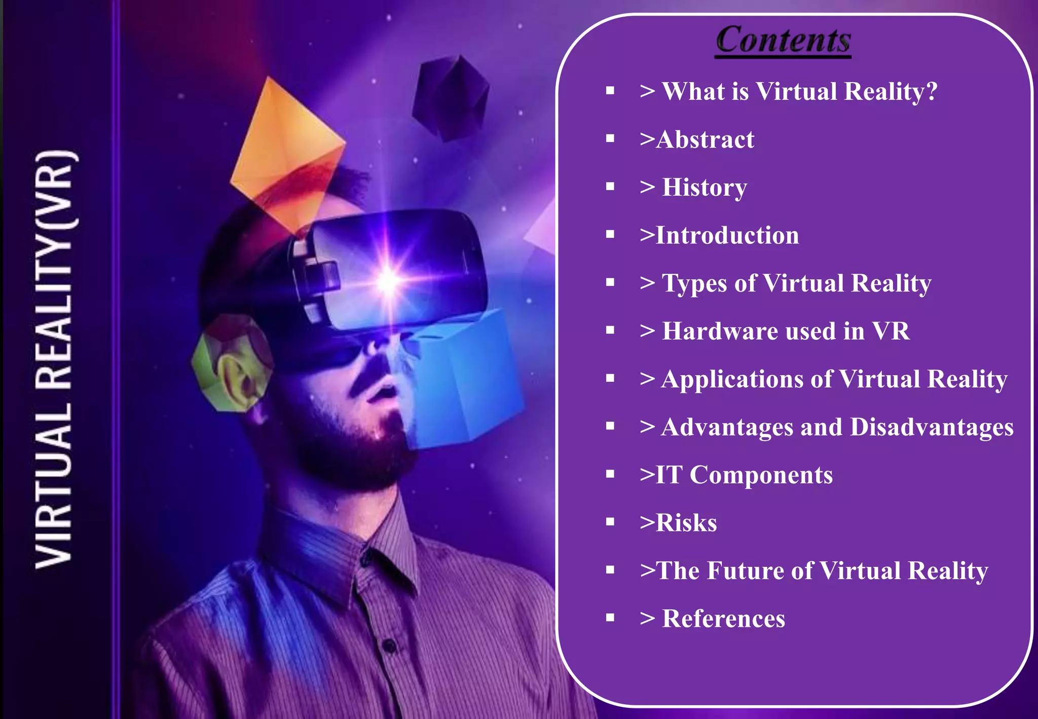 VIRTUAL REALITY PRESENTATION | PPTX