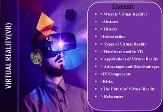 VIRTUAL REALITY PRESENTATION | PPT