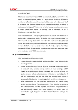 Vrrp technology white paper | PDF