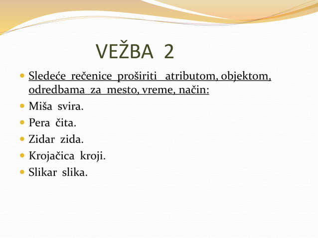 Vrste reči i služba reči u rečenici | PPTX