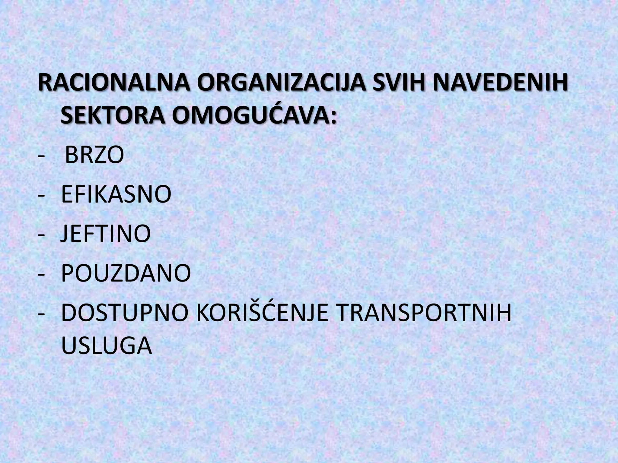 Vrste i vidovi saobracaja | PPTX