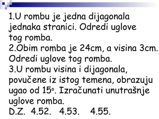 Vrste paralelograma | PPT