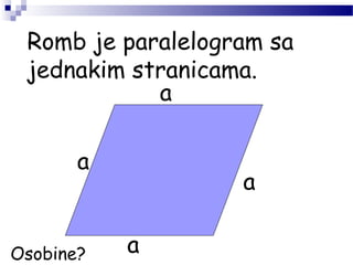 Vrste paralelograma | PPT