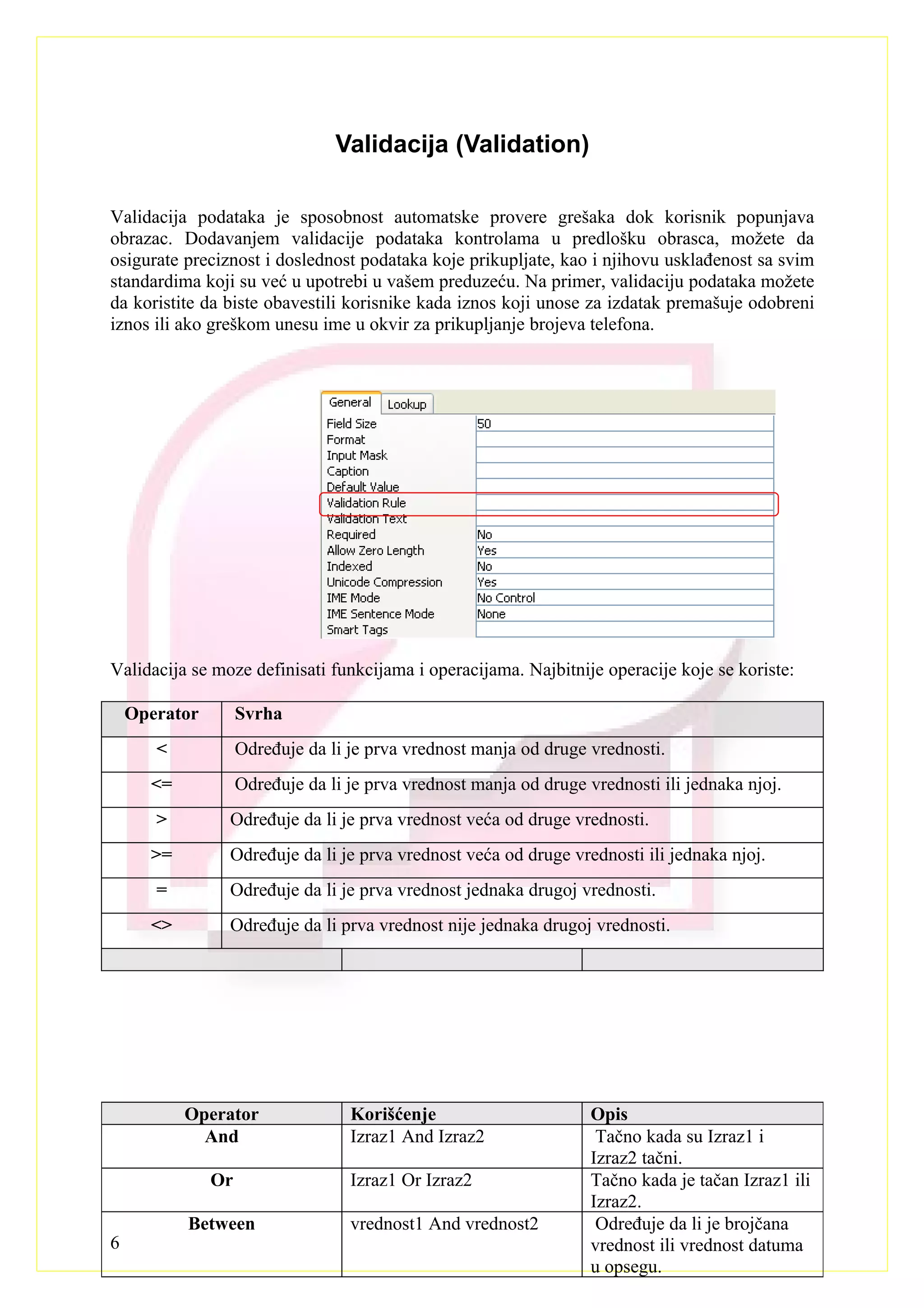Unos podataka u Access-u | PDF