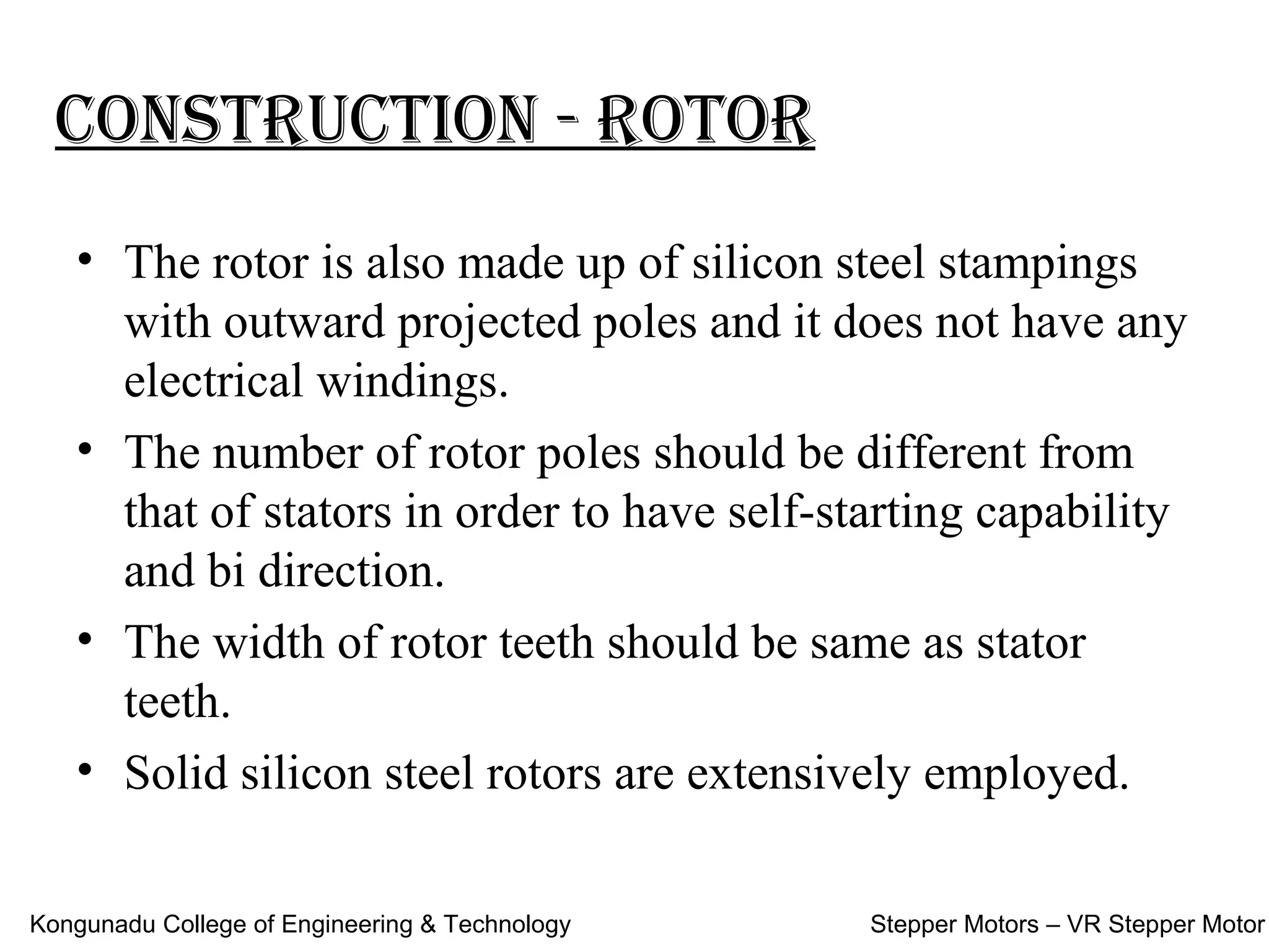 VR stepper motor | PPT