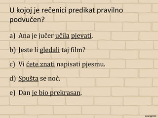 Vrste predikata kviz | PPTX