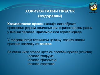 Vrste preseka gradjevinarstvo 6.razred | PPT