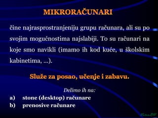 Vrste računara | PPSX