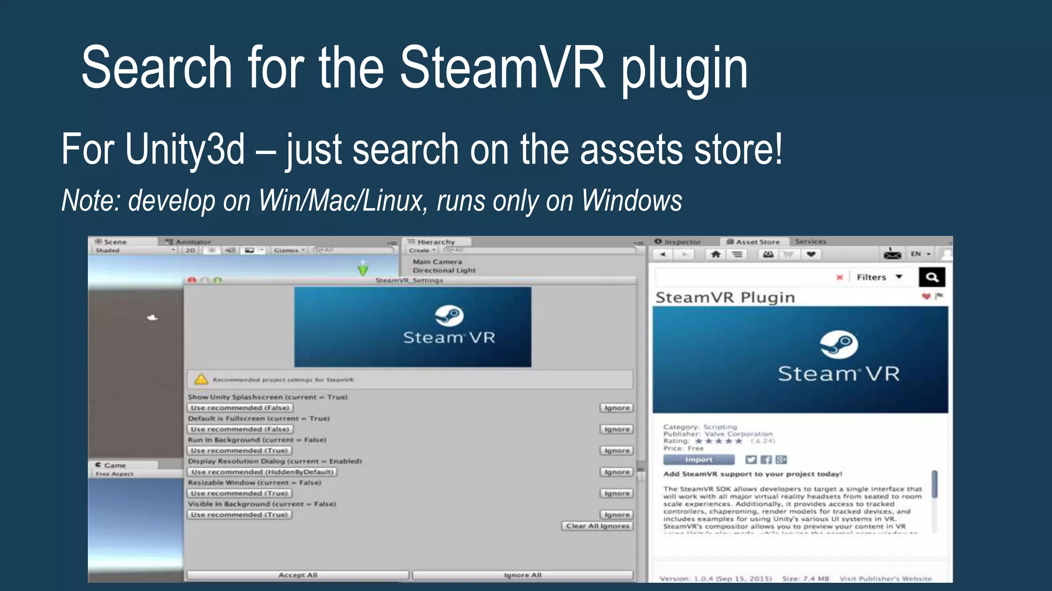 Developing for Room-Scale VR Using Unity3d | PPTX