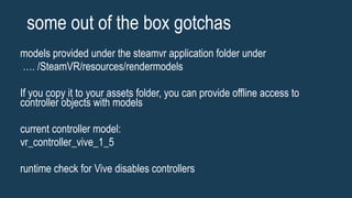 Developing for Room-Scale VR Using Unity3d | PPTX