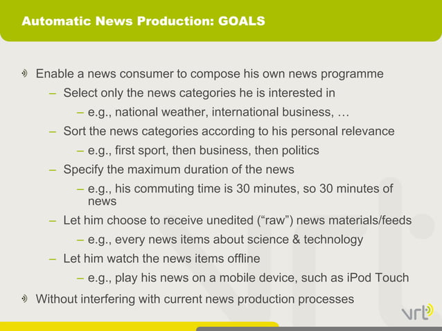Automatic News Production | PPT
