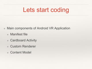 Developing Virtual Reality Application using Google Cardboard | PPTX | Operating Systems ...