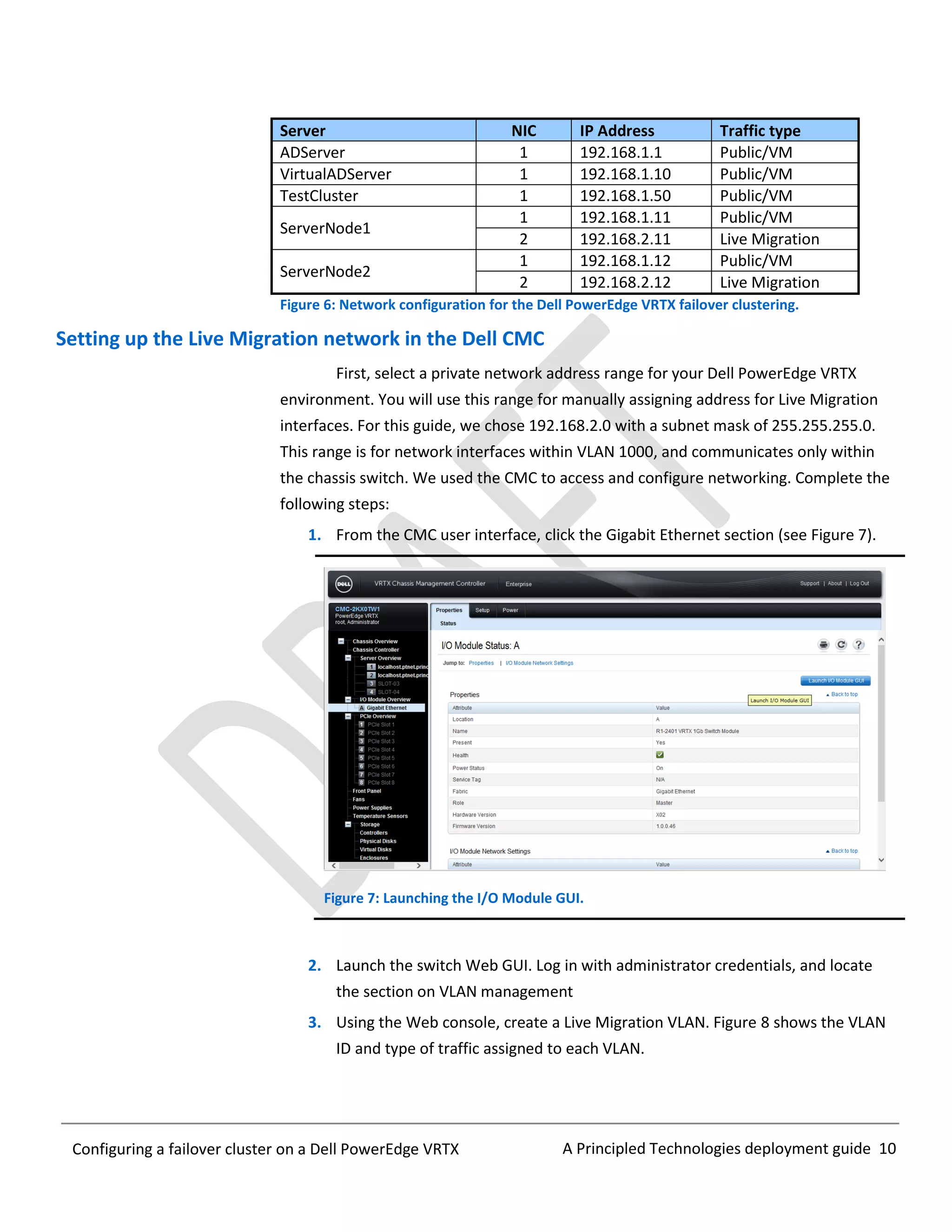 Configuring a failover cluster on a Dell PowerEdge VRTX | PDF