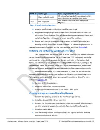 Configuring a failover cluster on a Dell PowerEdge VRTX | PDF