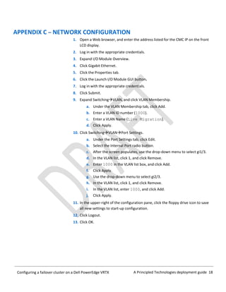 Configuring a failover cluster on a Dell PowerEdge VRTX | PDF