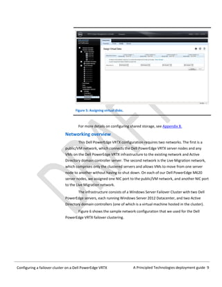 Configuring a failover cluster on a Dell PowerEdge VRTX | PDF