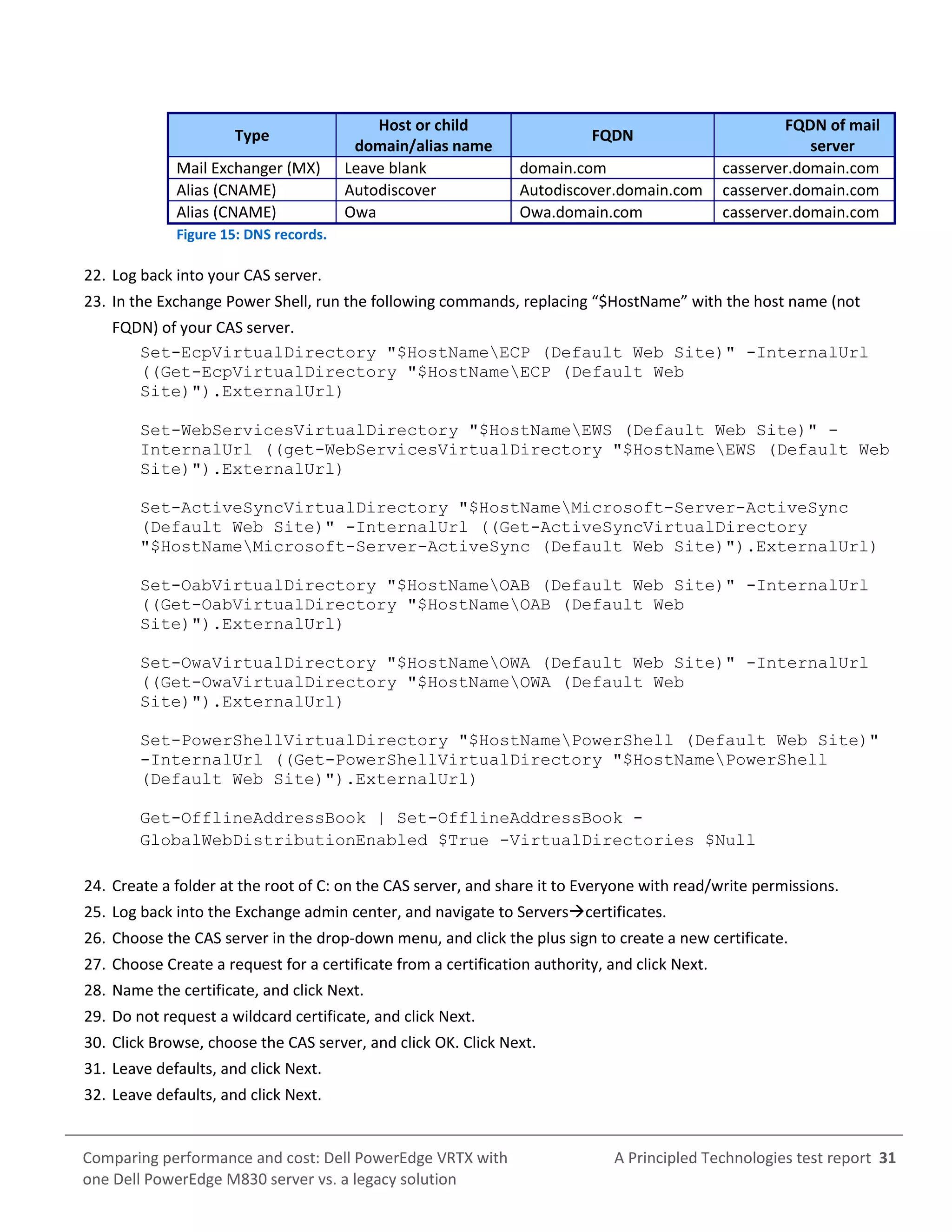 Comparing performance and cost: Dell PowerEdge VRTX with one Dell ...