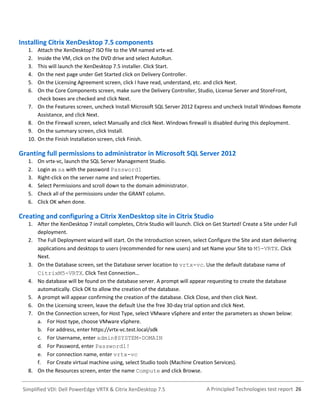 Simplified VDI: Dell PowerEdge VRTX & Citrix XenDesktop 7.5 | PDF