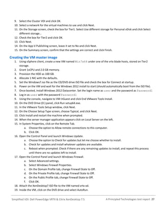 Simplified VDI: Dell PowerEdge VRTX & Citrix XenDesktop 7.5 | PDF