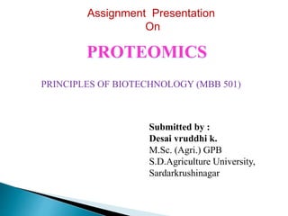 proteomics | PPTX