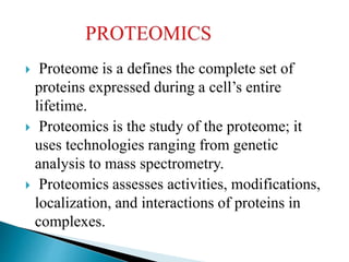 proteomics | PPTX