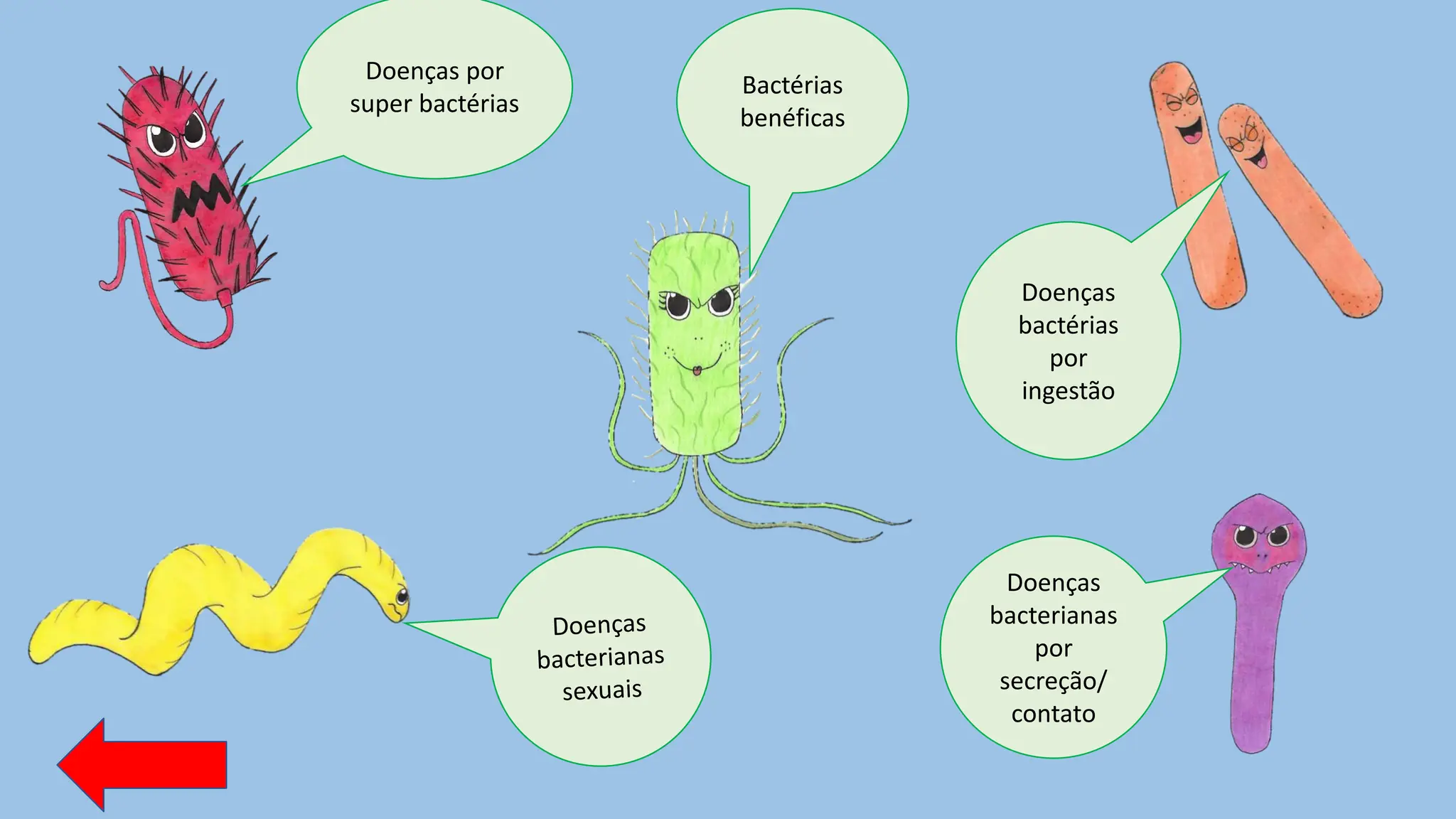Estudo sobre os vírus e as bactérias realcionando seus perincipais ...