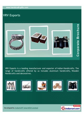 VRV Exports, Moradabad, Indian Handicrafts | PDF