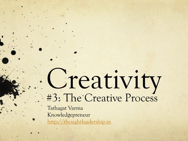 Lecture 3 - The Creative Process | PDF