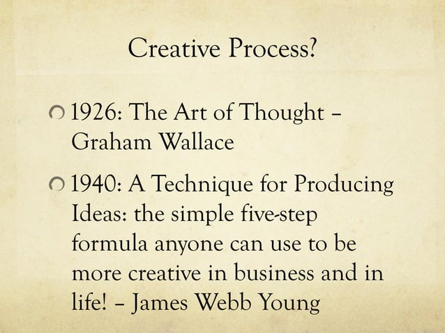 Lecture 3 - The Creative Process | PDF