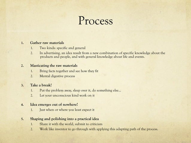Lecture 3 - The Creative Process | PDF