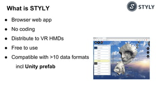 STYLY VRX presenation | PDF | Virtual Reality | Technology & Computing