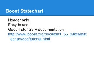 Boost statechart library | PPT
